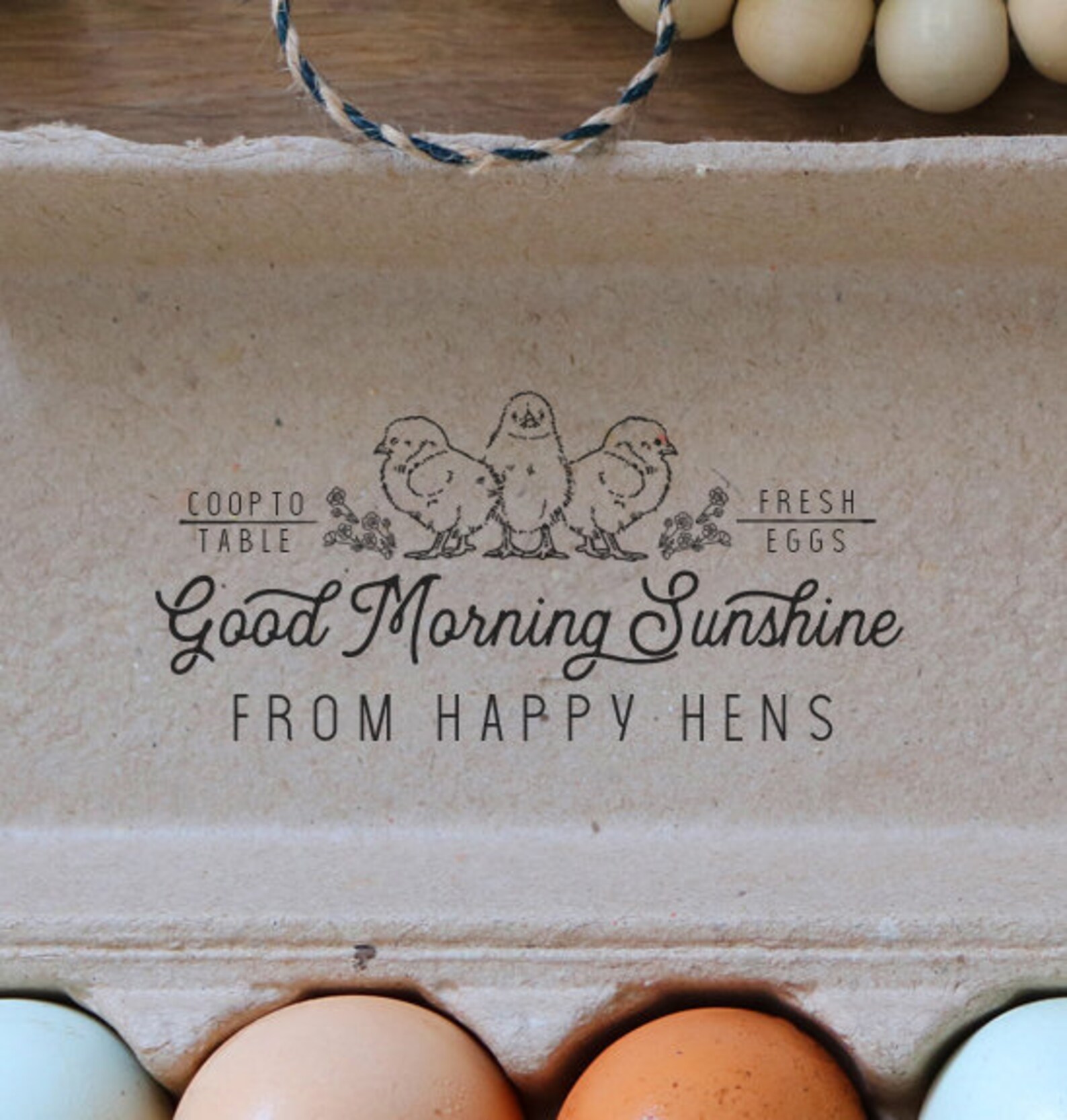 Good Morning Sunshine Egg Carton Stamp - Farm Stamp - Coop to Table ...