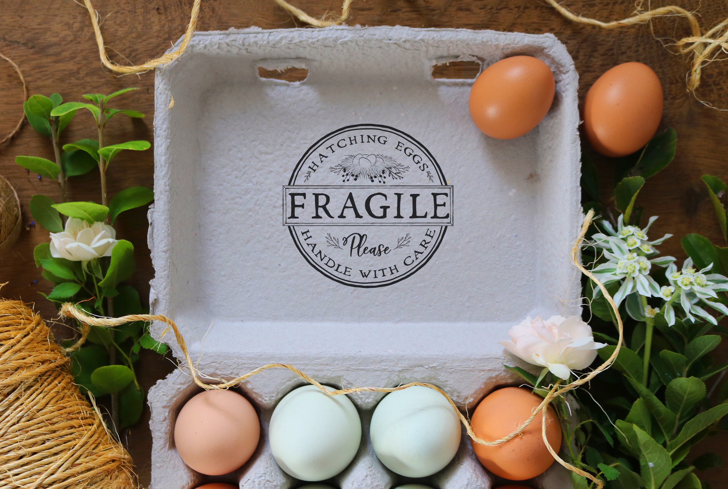 Fragile Eggs Stamp Hatching Eggs Custom Stamp Fragile Eggs - Etsy