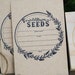 Wildflower Seed Packet Rubber Stamp - Garden Stamp - Seed Saving Stamp ...