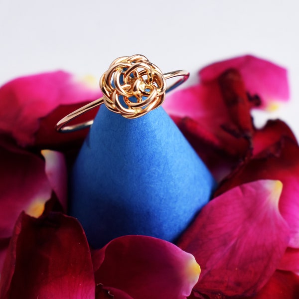 Wire Rose Ring Rose - Etsy