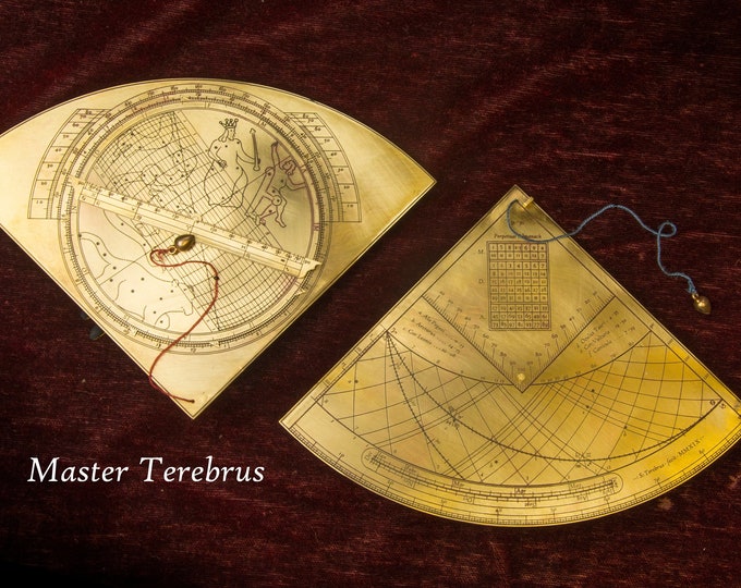 ONE Gunter's Astronomical Quadrant, Christmas Gift for Him, Birthday ...