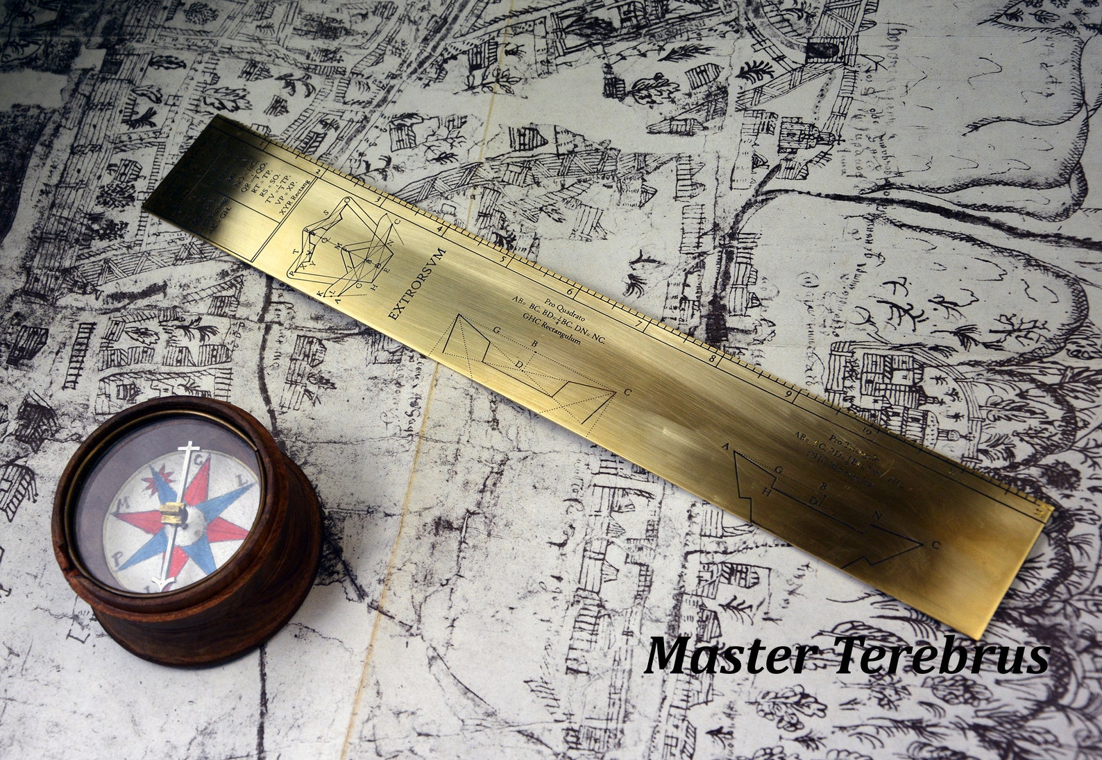 Military Engineer's Ruler, Baroque, Paris, Gift for Engineer, Gift for ...