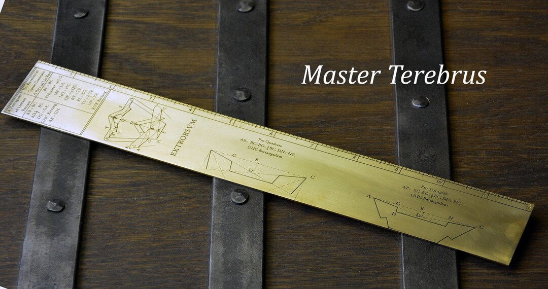 Military Engineer's Ruler, Baroque, Paris, Gift for Engineer, Gift for ...