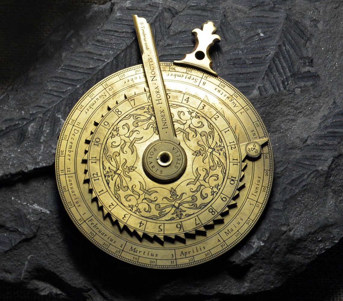 Elisabethan Nocturnal Stardial Christmas Gift For Him Birthday Gift