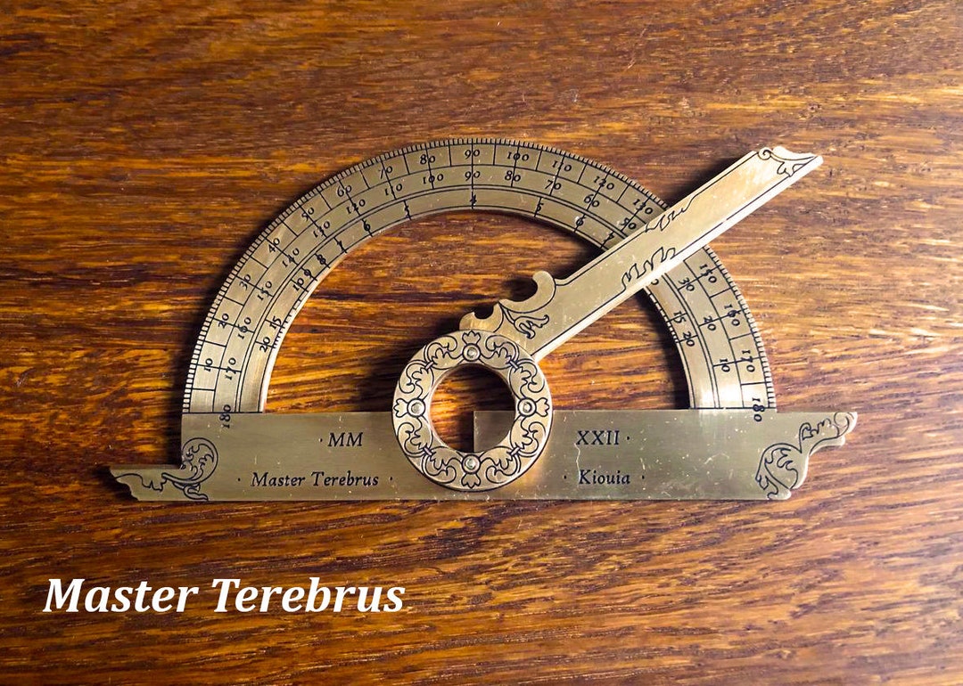 Baroque Protractor, Bavaria, Gift for Engineer, Gift for Architect ...