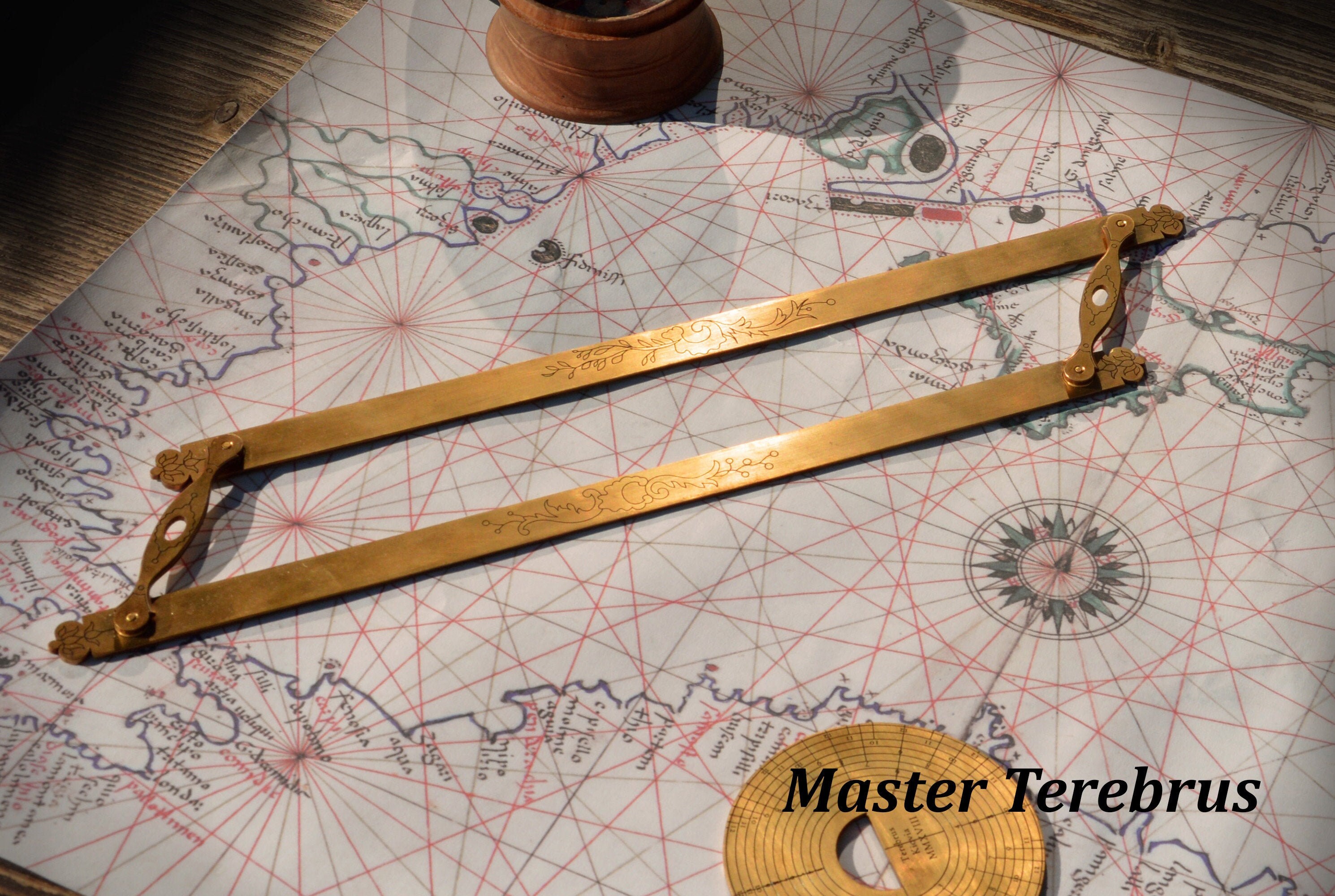Navigator's Parallel Ruler Baroque Gift for Sailor Gift | Etsy