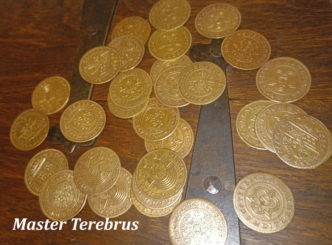 12 Renaissance Counting Tokens From Nuremberg, Brass, Renaissance ...