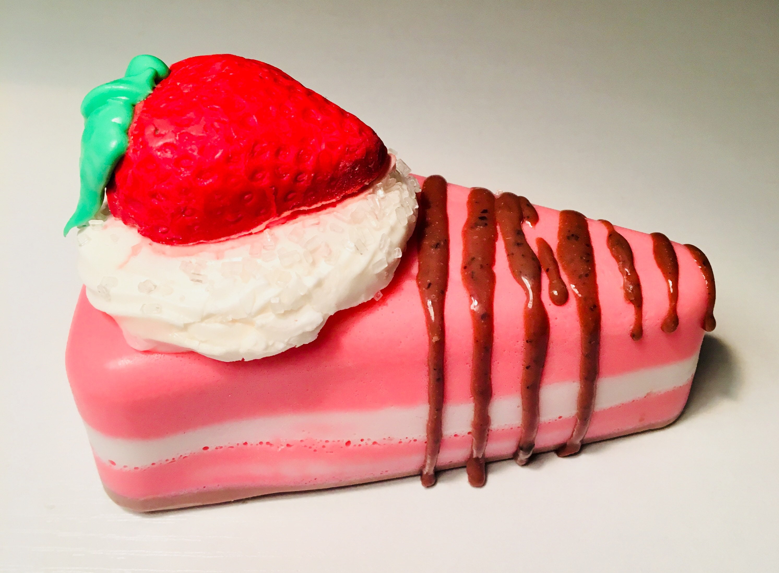 Strawberry Cake Slice Soap Strawberry Soap Dessert Soap - Etsy