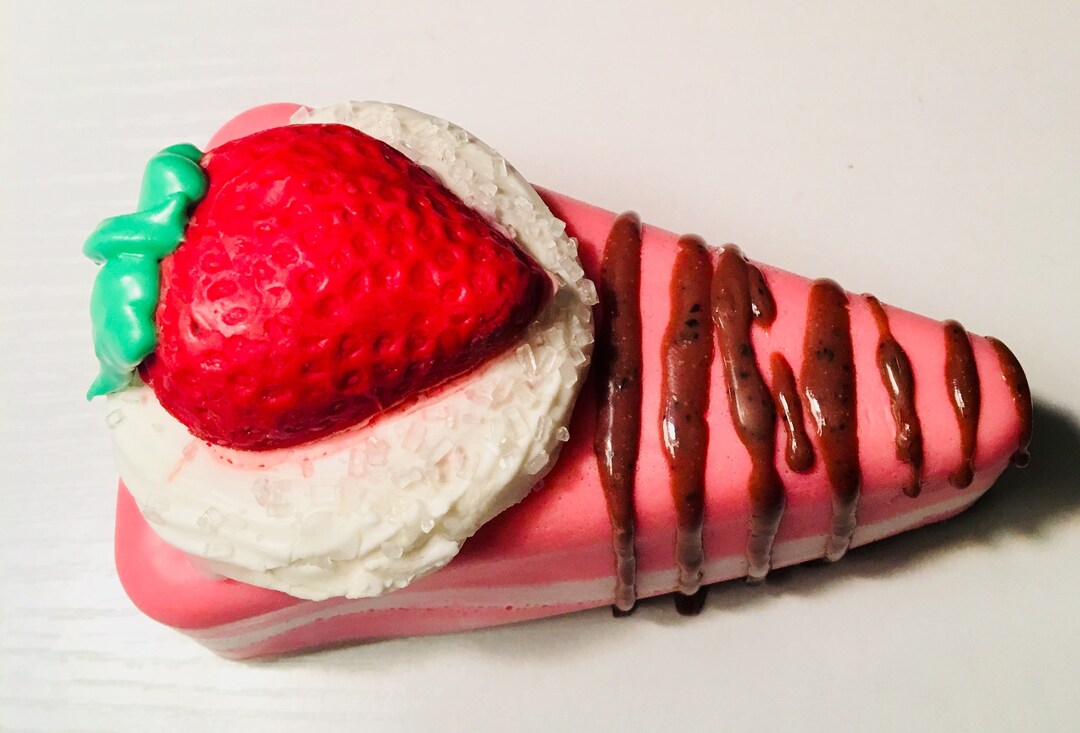 Strawberry Cake Slice Soap Strawberry Soap, Dessert Soap - Etsy