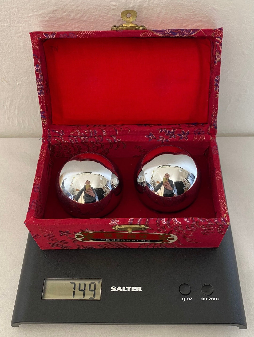 Boxed Vintage Shouxig Chinese Iron Baoding Balls for Meditation - Etsy