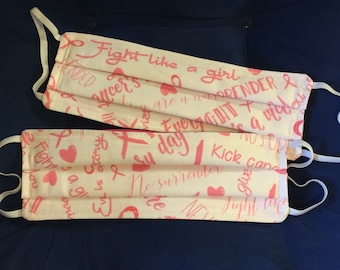 Fight Cancer Face Mask Fight for A Cure Face Covering, - Etsy