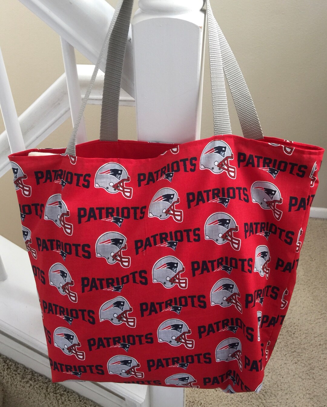 Patriots Team Tote Bag - Etsy