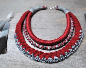 Braided necklace | Etsy