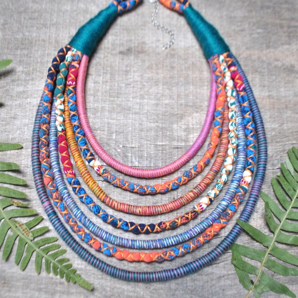 Textile Necklaces - Etsy
