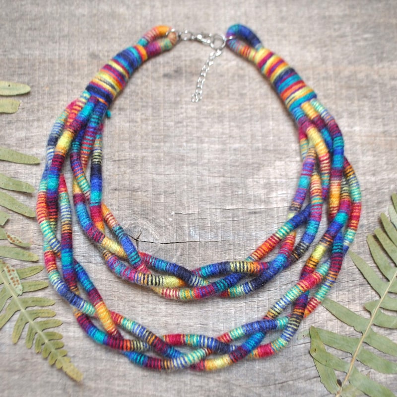 Woven Necklace - Etsy