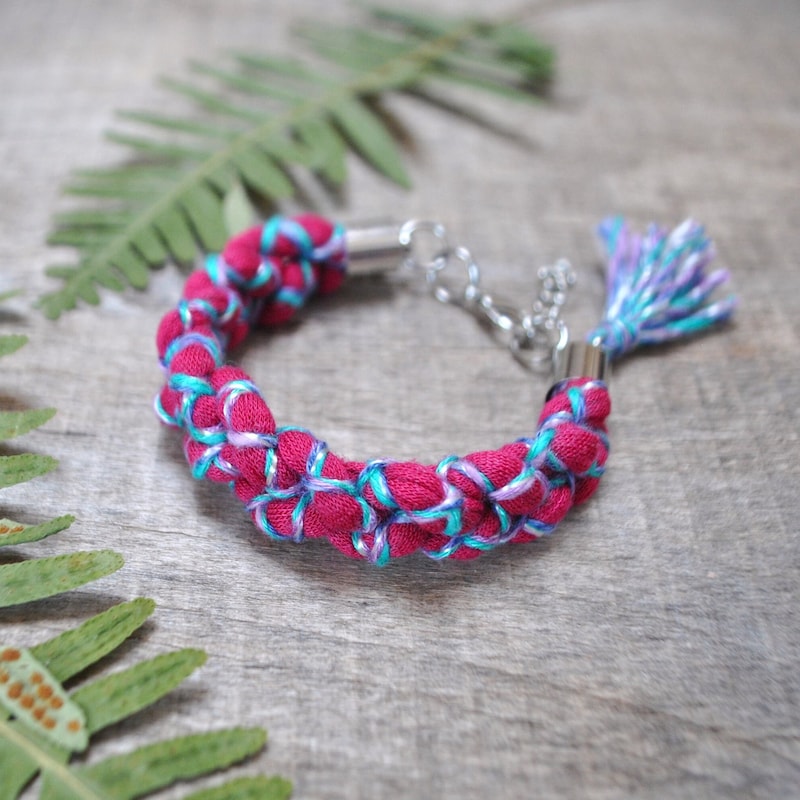 Fabric Bracelet - Etsy