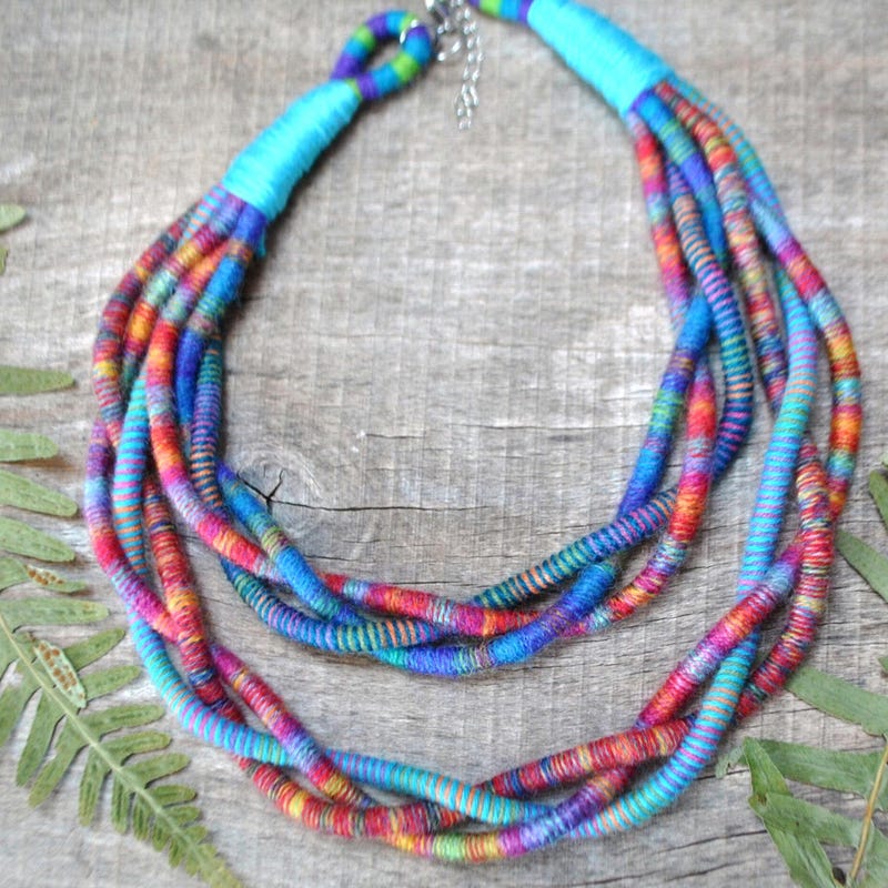 Fabric Necklace - Etsy