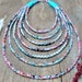 Long Colorful Rope Fabric Necklace Bright Boho Textile - Etsy