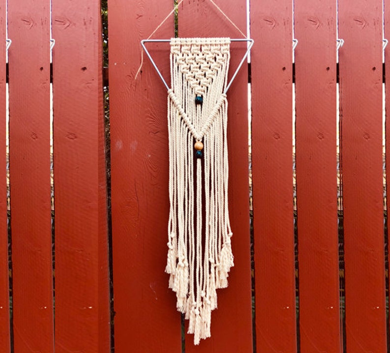 Macrame Triangle Wall Hanging Boho Inspired Home Decor - Etsy