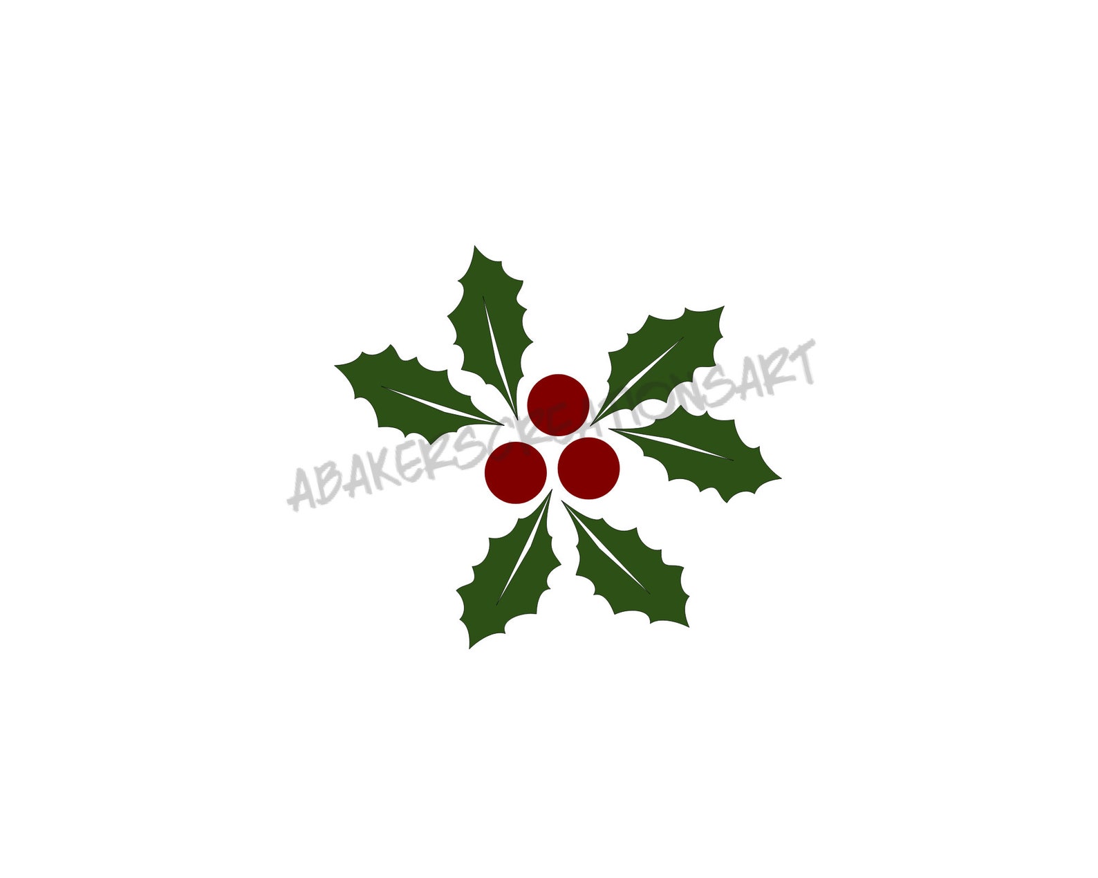 Holly SVG File-holly PNG File-christmas Digital Download-christmas ...