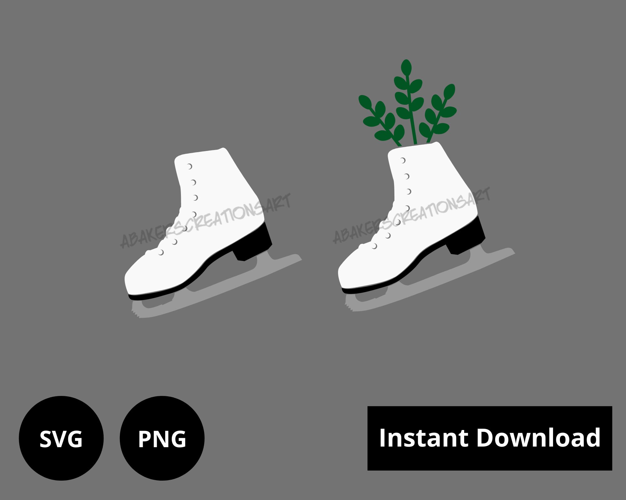 Ice Skate SVG File-ice Skate PNG File-snow Digital Download-winter ...