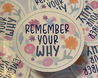 Colorful Vinyl Sticker, Inspirational Quote Decal, Motivational ...