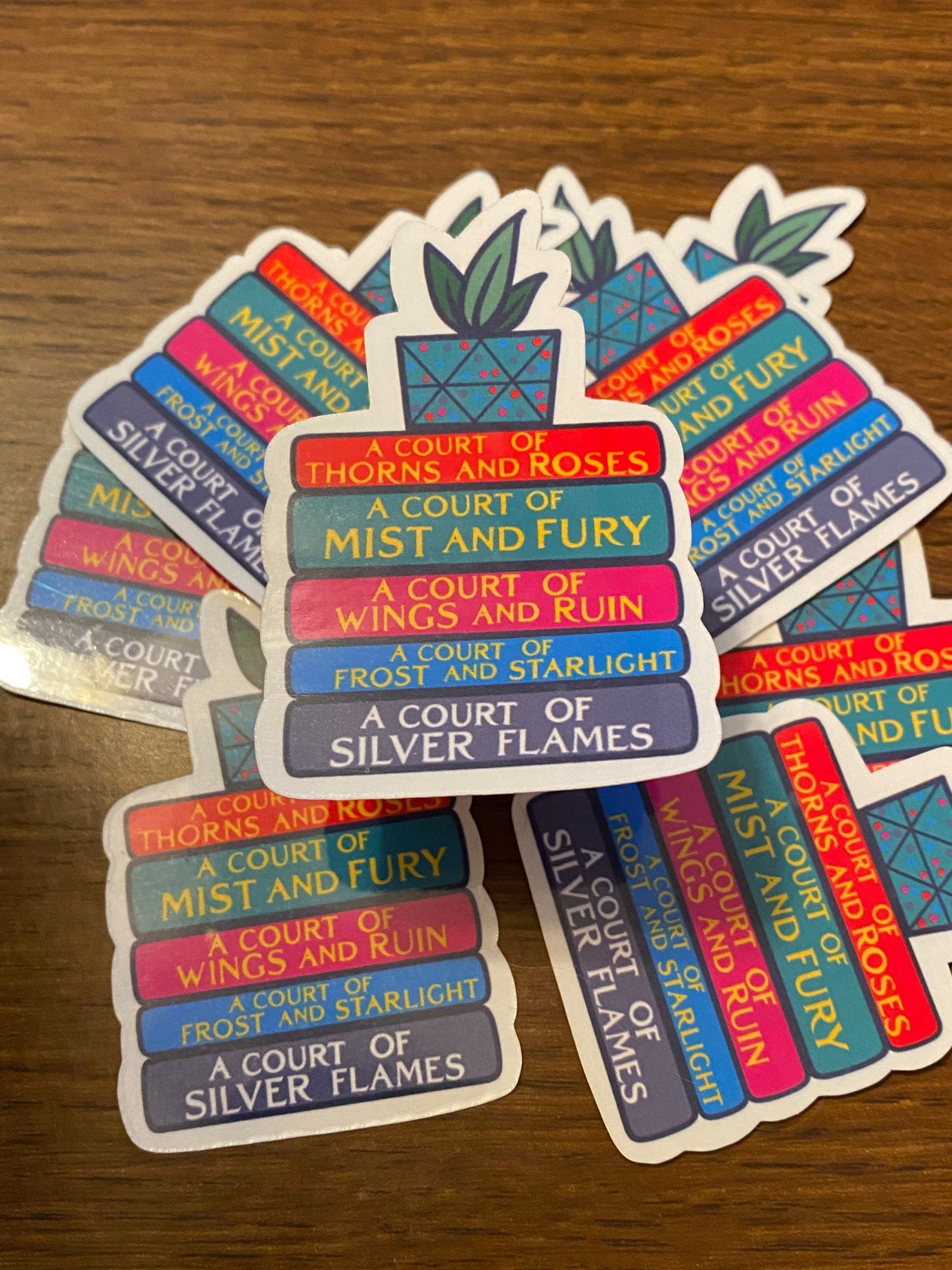 ACOTAR Book Stack Sticker - Etsy