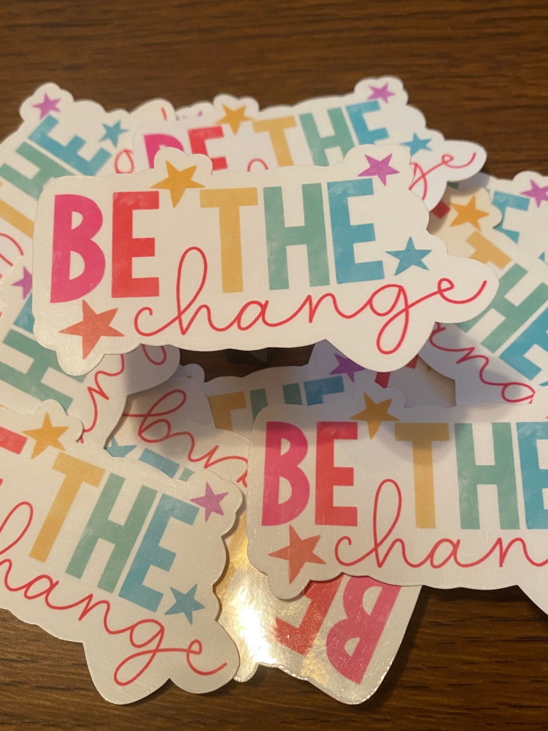 Be the Change Sticker - Etsy