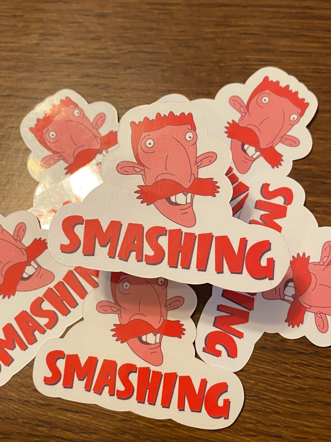 Smashing / Nigel Thornberry Inspired Sticker - Etsy