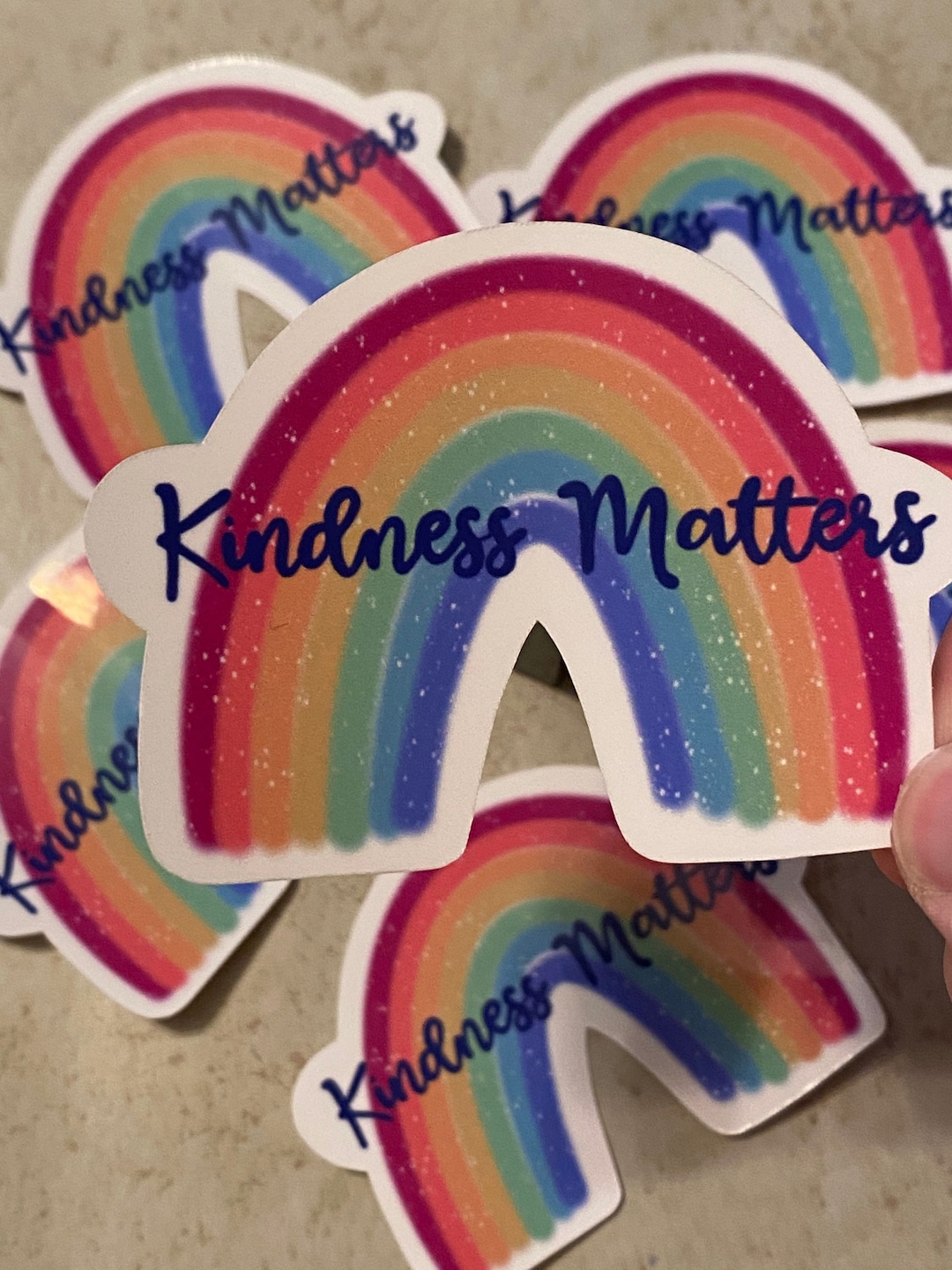 Kindness Matters Rainbow Sticker - Etsy