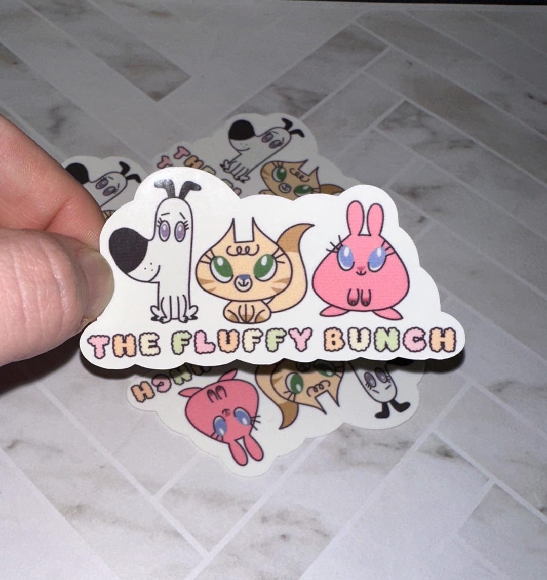The Fluffy Bunch Powerpuff Girls Inspired Sticker - Etsy