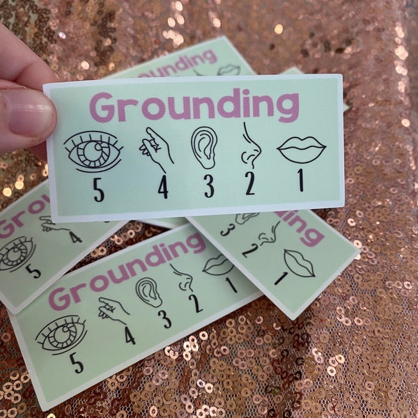 Grounding Stickers - Etsy
