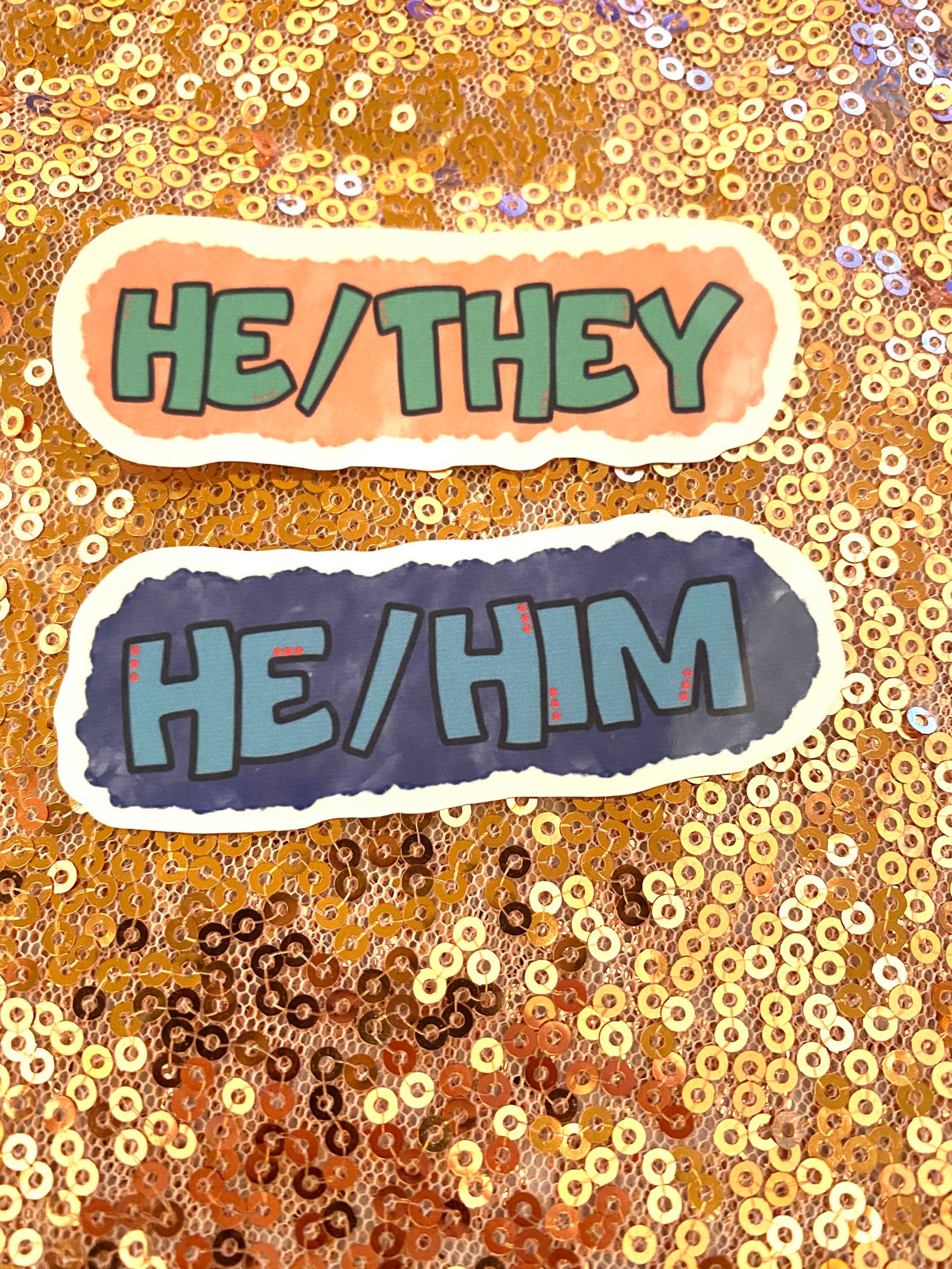 Pronoun Stickers - Etsy