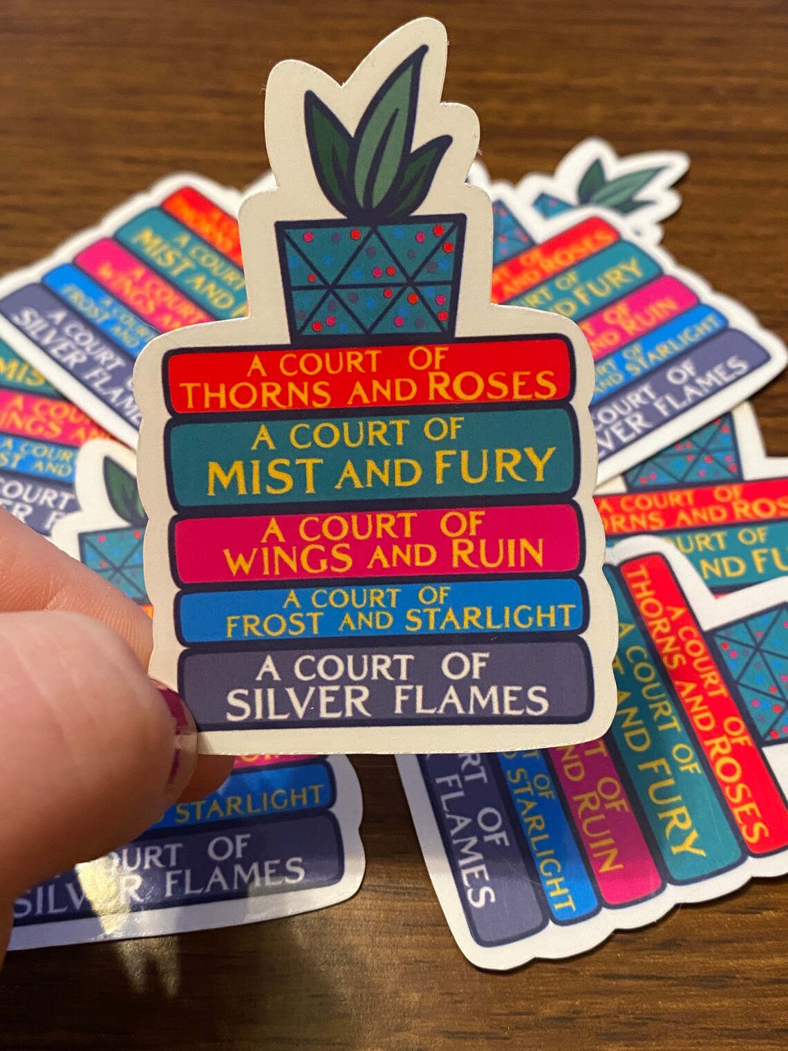 ACOTAR Book Stack Sticker - Etsy