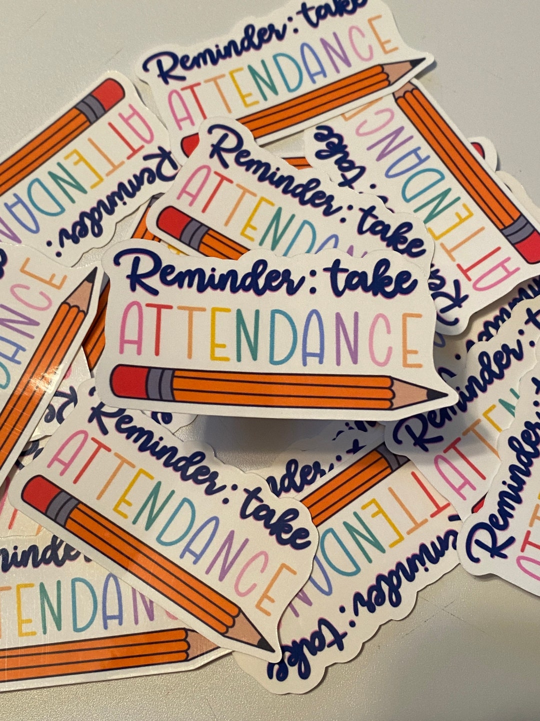 Reminder: Take Attendance Sticker / Teacher Sticker - Etsy