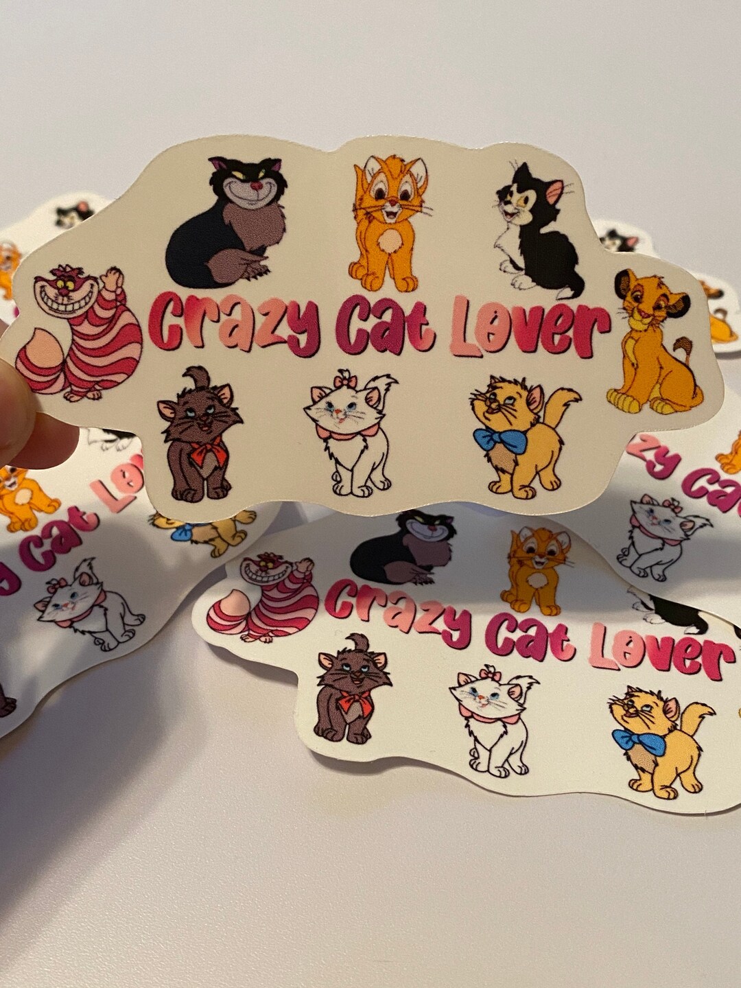 Crazy Cat Lover Disney Inspired Decal **new Size as of 6.4** - Etsy