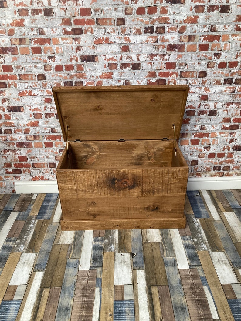 Handmade Rustic Solid Blanket Box/toybox - Etsy UK