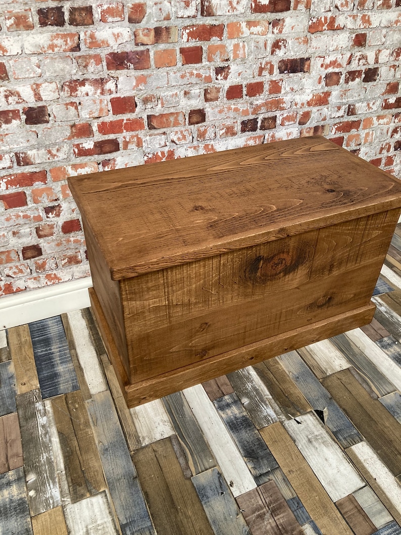 Handmade Rustic Solid Blanket Box/toybox - Etsy UK
