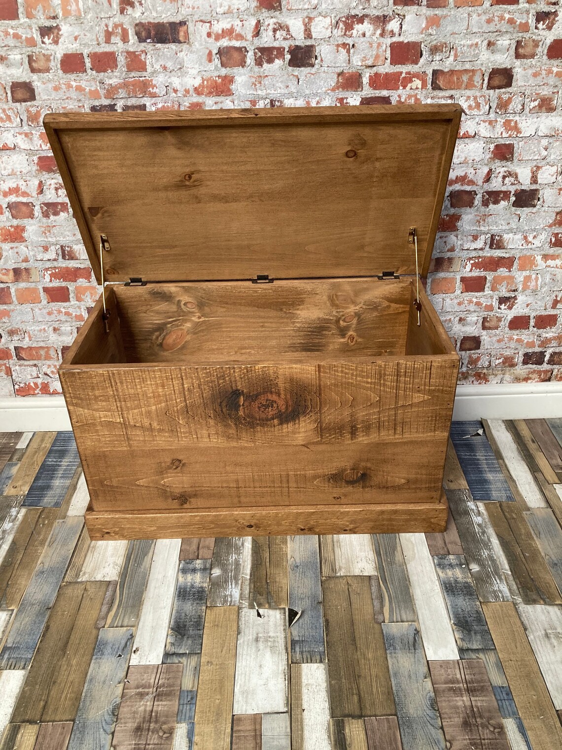 Handmade Rustic Solid Blanket Box/toybox - Etsy UK