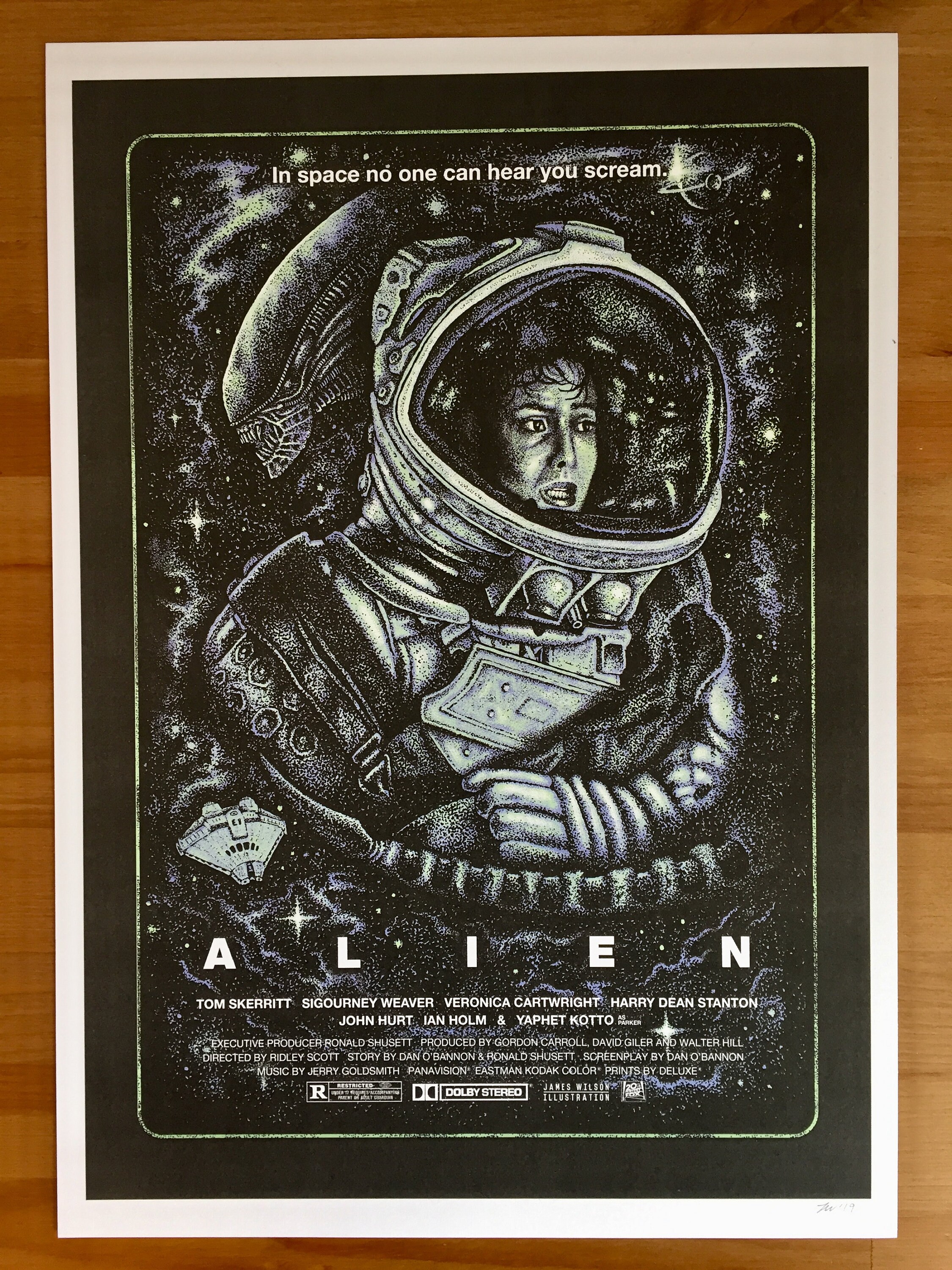 ALIEN A3 Digital Movie Poster Print - Etsy