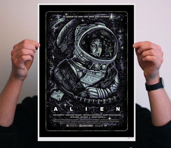 ALIEN A3 Digital Movie Poster Print | Etsy