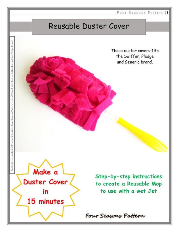 Reusable Duster Cover SEWING PATTERN PDF Learn How to Make | Etsy UK