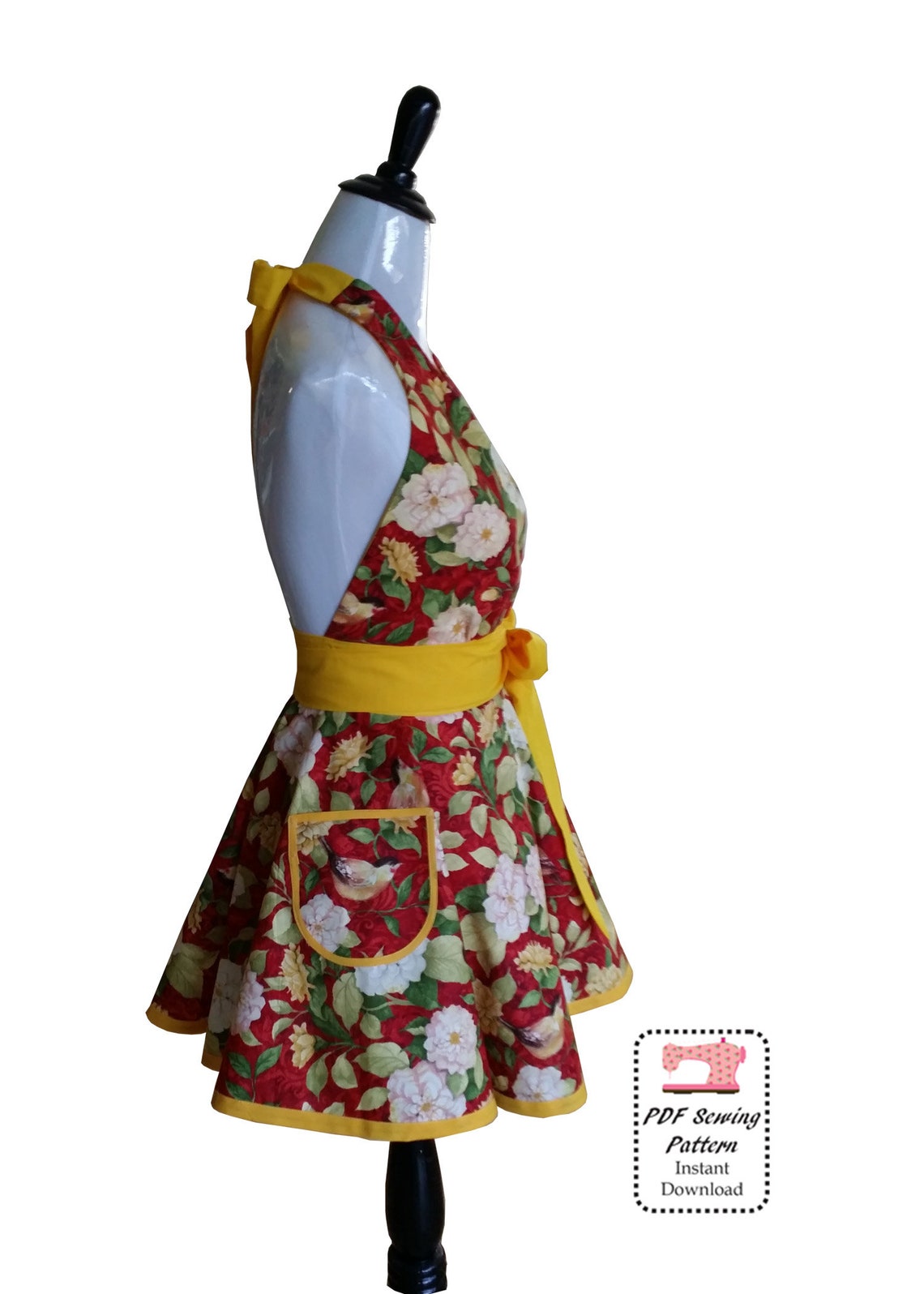 50's Retro Apron PDF Sewing Pattern & Tutorial Tiers | Etsy