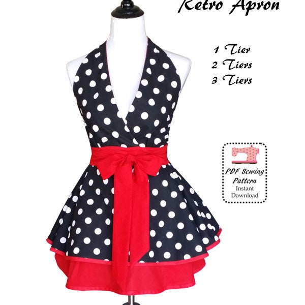 Retro Apron Pattern - Etsy