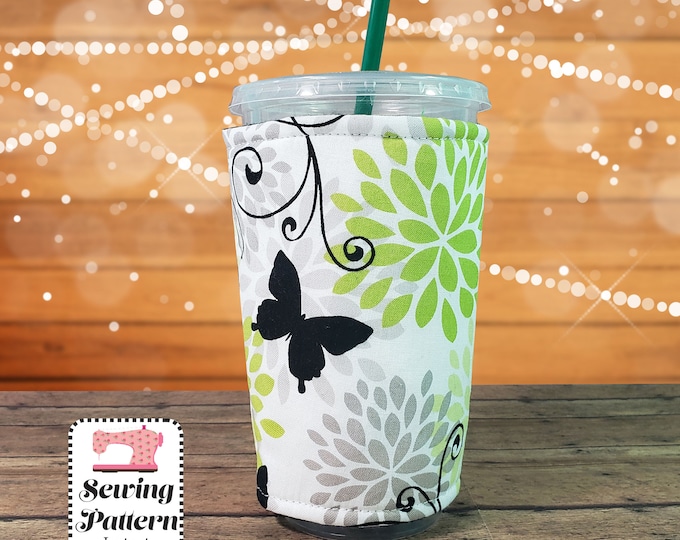 Reversible Coffee Cup Sleeve Cozy Pattern and Sewing Tutorial - PDF ...