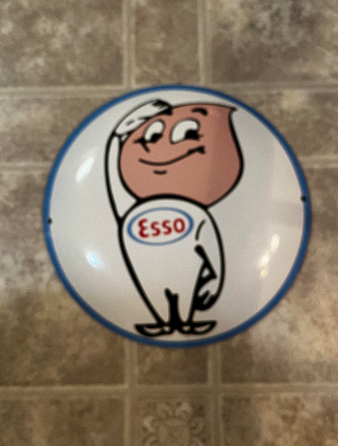 Vintage Esso Metal Advertisement Sign - Etsy