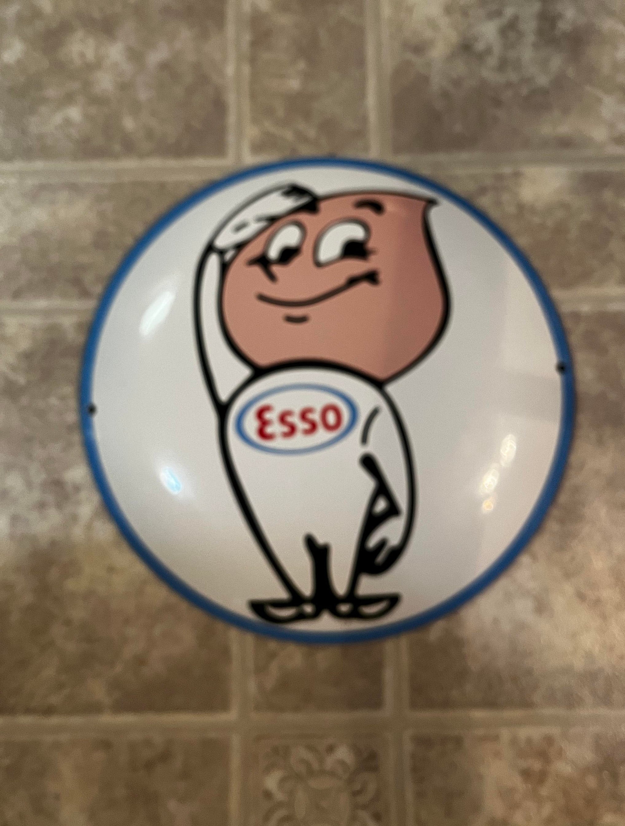 Vintage Esso Metal Advertisement Sign - Etsy