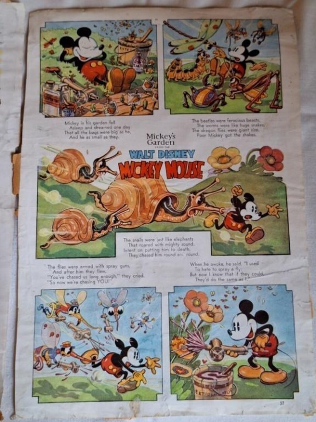 Vintage Disney Comic Strip Good Housekeeping 1935 - Etsy