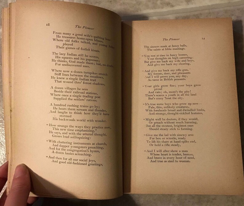 The Cabin in the Clearing and Other Poems by Benjamin S Parker, 1888 - Etsy