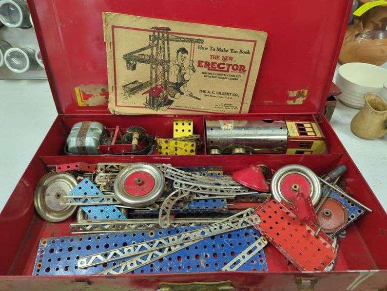 A C Gilbert the New Erector Set & Manual - Etsy